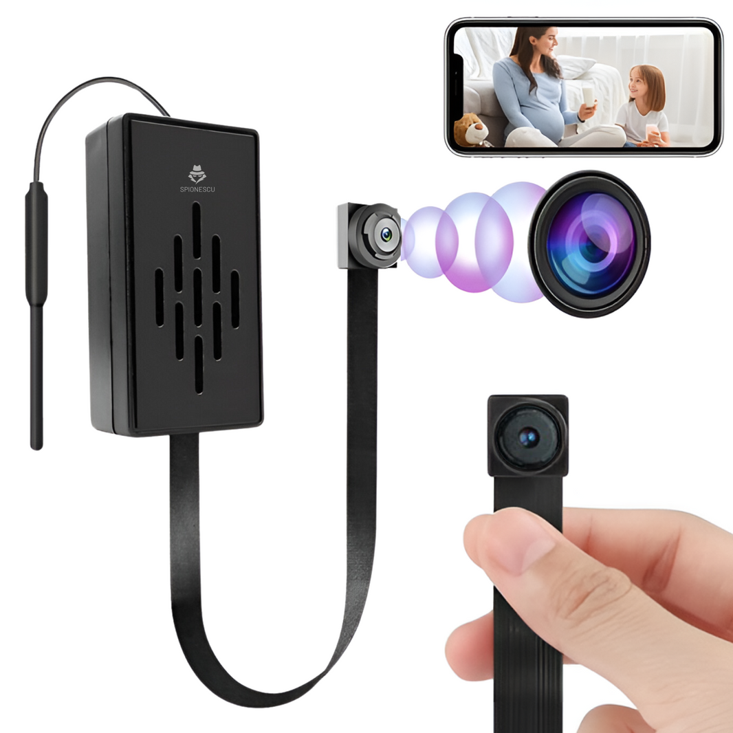 Vizor usa cu camera video WiFi, inregistrare Full HD, unghi 140°
